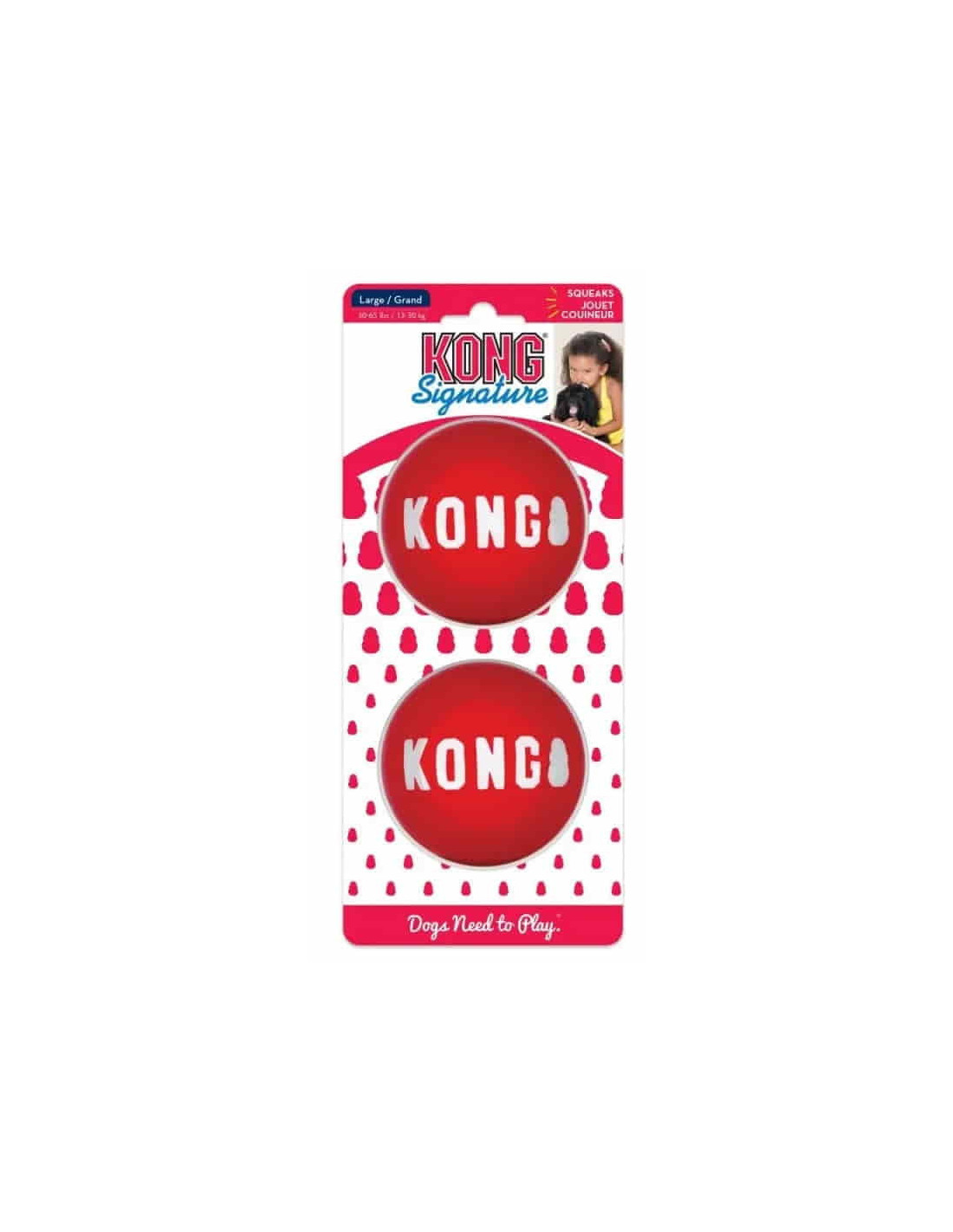 Kong Signature Ball pack 2 pelota de goma
